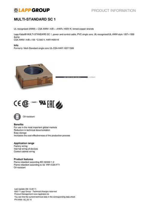 สายไฟ VSF 300V | S&R Perfect Engineering