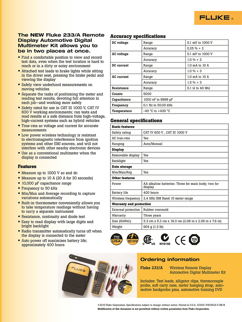 Multi Meter Fluke 233 | S&R Perfect Engineering